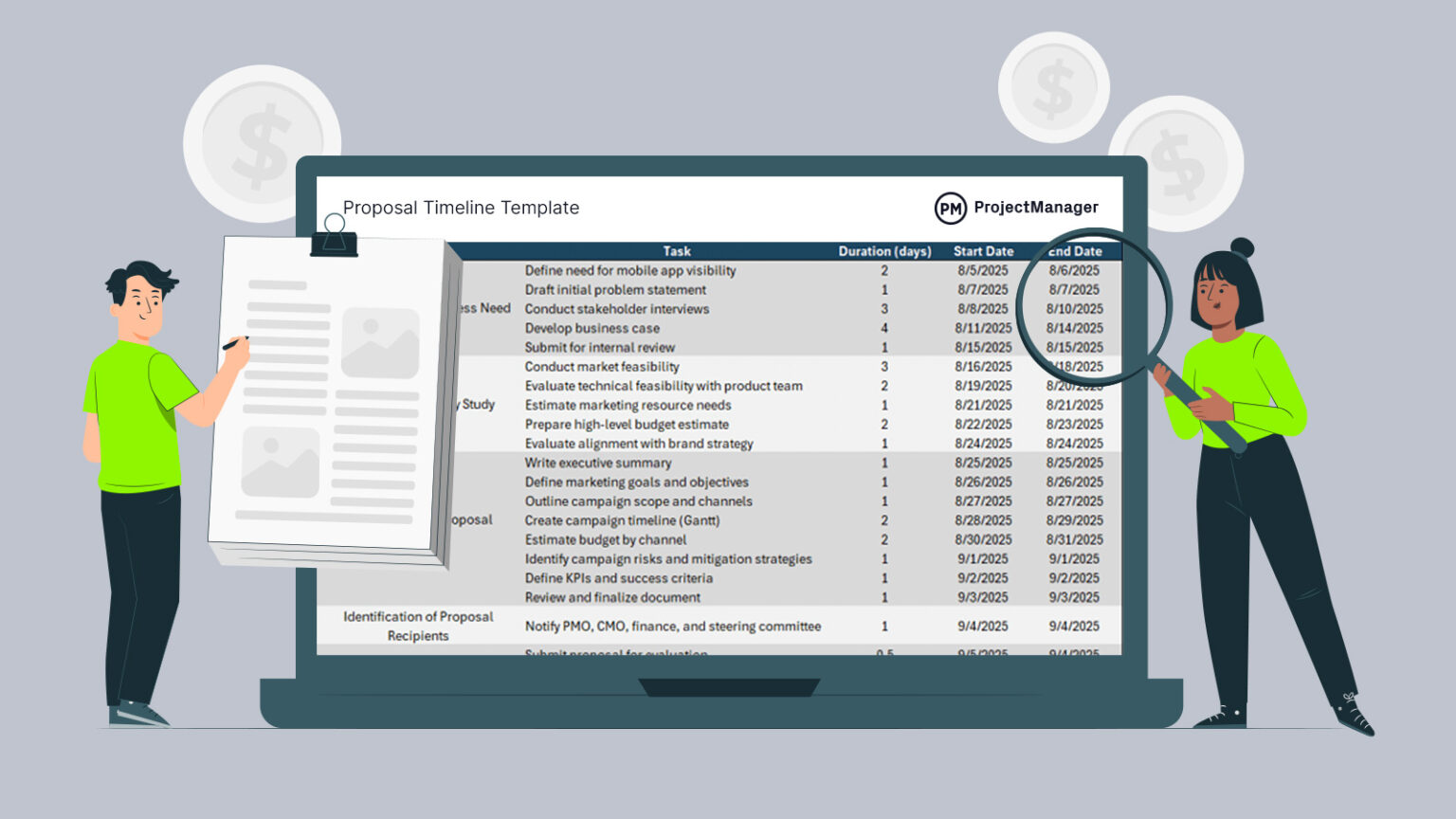 Project Proposal Timeline Explained (Example & Template Included)