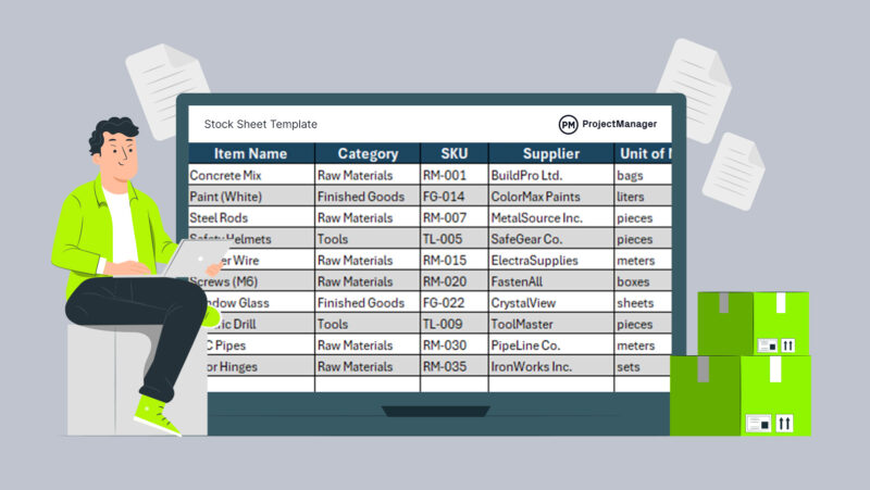 Stock Sheet Template for Excel (Free Download)
