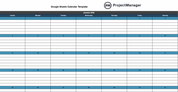Google Sheets Calendar Template (2026): Manage Business Schedules ...