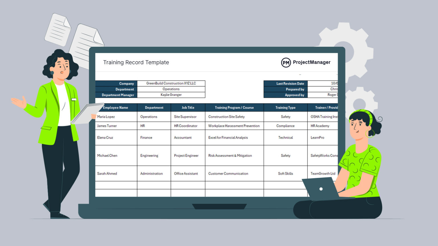 Training Record Template for Excel (Free Download)