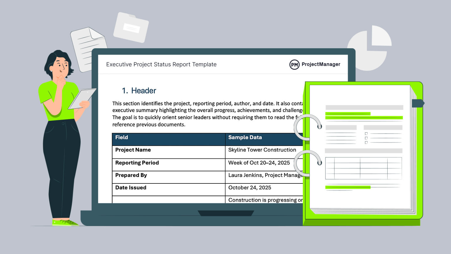 Executive Project Status Report Template for Word (Free Download)