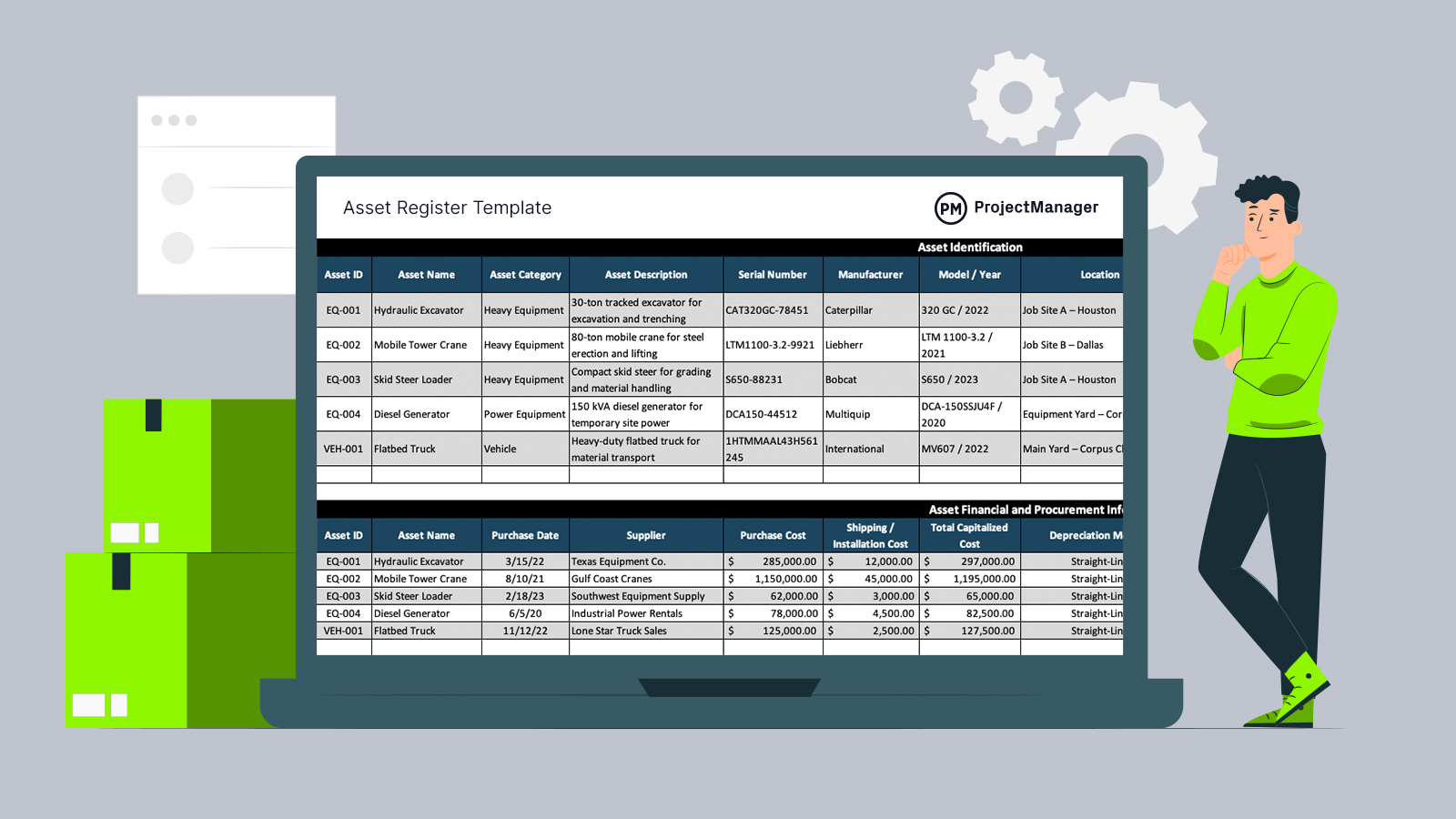 Asset Register Template for Excel (Free Download)