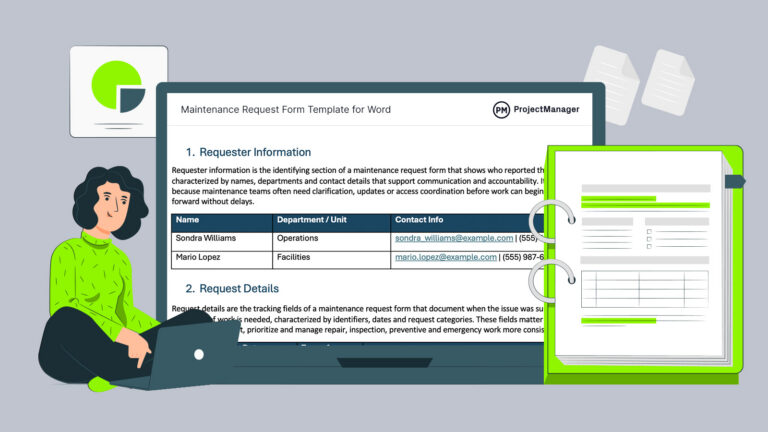Maintenance Request Form Template for Word - ProjectManager
