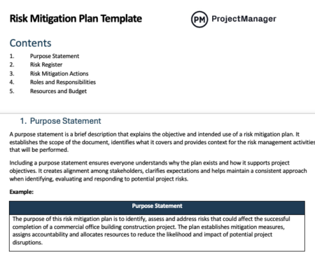 Risk Mitigation Plan: Quick Guide with Examples & Free Template ...